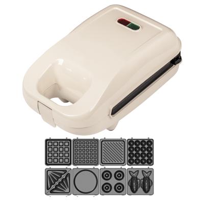 China 650W Space Saving Detachable Sandwich Maker 8 Plates Taiyaki Waffle Panini for sale