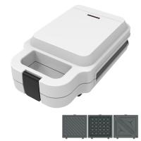 China Detachable Sandwich Maker 600W Interchangeable Waffle Grill Plates for sale