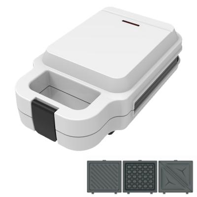 China Detachable Sandwich Maker 600W Interchangeable Waffle Grill Plates for sale