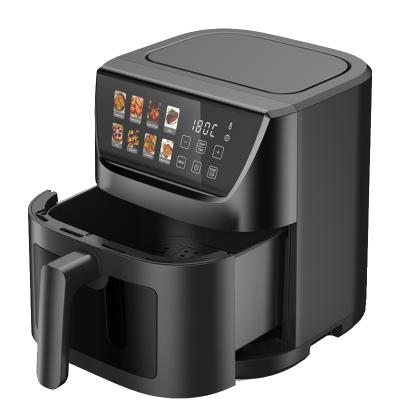 China Modern 5L Electric Air Fryer 1500W Touch Screen Display Non Stick Kitchen for sale
