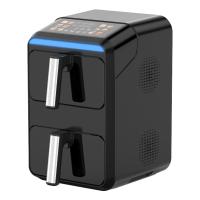 China 9L Dual Basket Air Fryer 2400W Digital Control Steel Cavity Non Stick for sale