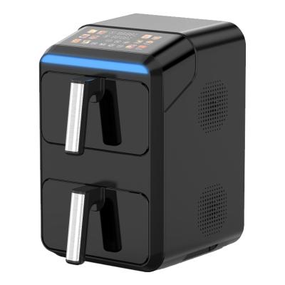 China 9L Dual Basket Air Fryer 2400W Digital Control Steel Cavity Non Stick for sale