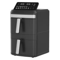 China 13L Dual Zone Air Fryer 2800W Pop Up Foldable Touch Screen 12 Presets for sale
