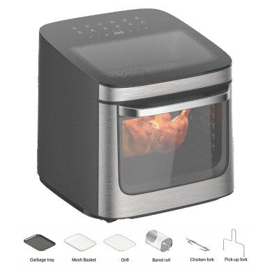 China 13L Air Fryer Oven 1800W LED Touch Screen Oversized Visible Window for sale