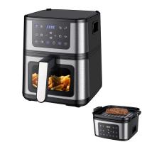 China 4.5L 2 in 1 Digital Air Fryer Flip Grill Combo Electric Pressure Cooker Freidora De Aire for sale