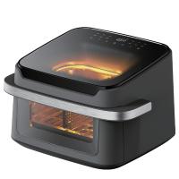 China 10L Bladeless Digital Air Fryer 2200W Food Divider Dual Visible Window Home for sale