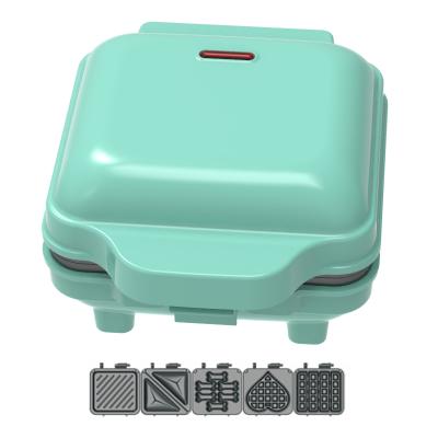 China 1 Slice Sandwich Maker 550W Interchangeable Grill Waffle Plates Non Stick for sale