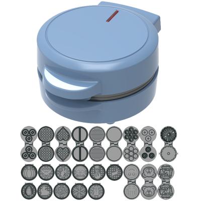 China Mini Snack Maker 550W Pancake Waffle Grill Interchangeable Plates Non Stick for sale