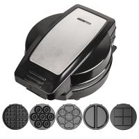 China 600W Mini Detachable Snack Sandwich Panini Maker 5 Plates Pancake Waffle for sale