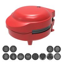 China Mini Detachable Snack Maker 550W 4 Interchangeable Plates Non Stick for sale
