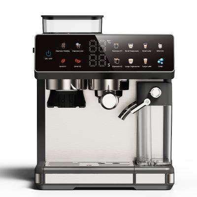 China 20 Bar Semi Automatic Espresso Machine Cold Brew Hot Espresso Adjustable Grinder for sale