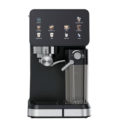 China Automatic Espresso Coffee Machine 20 Bar with Milk Frother 1.5L for sale