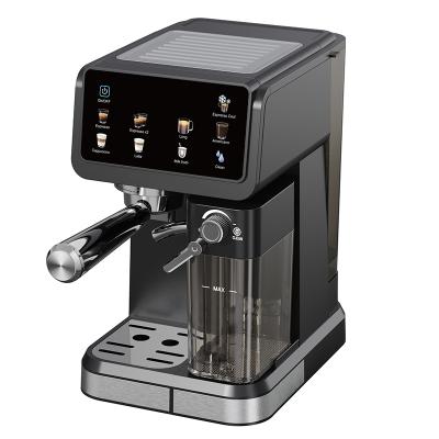 China Espresso Coffee Machine 20 Bar Automatic with Milk Frother 1.5L for sale