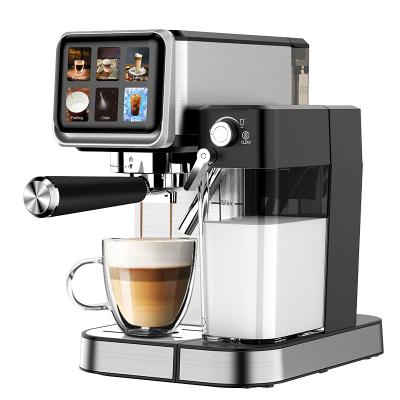 China 20 Bar Double Boiler Espresso Machine Cold Brew TFT Touch Screen Cappuccino Latte for sale