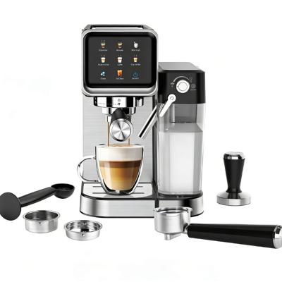China Double Boiler Automatic Coffee Machine 20 Bar Cold Brew Espresso Cappuccino Latte 1L for sale