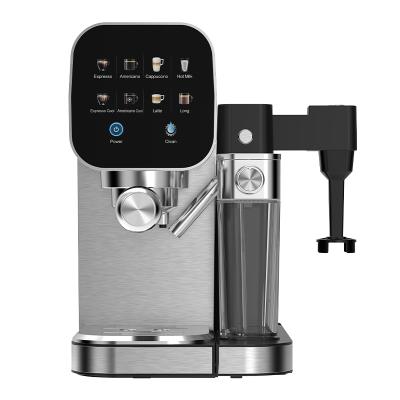 China Automatic Coffee Maker 20 Bar Hot Cool Espresso Milk Frother Touch Screen 0.9L for sale