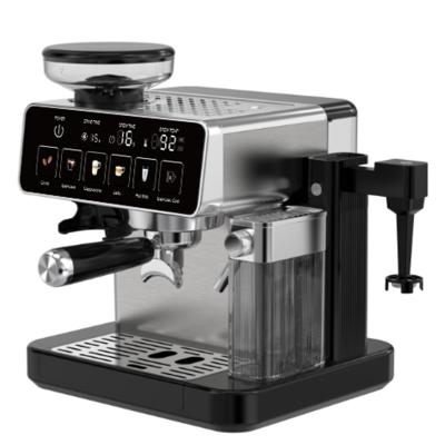 China 20Bar Coffee Maker Cool Espresso Cool Milk Adjustable Grinder Cappuccino Latte 2L for sale