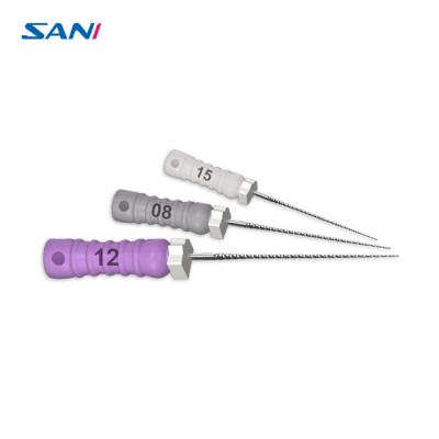 China Dental Stainless Steel Super C Files 06# 08# 10# 12# 15# For Root Canal Treatment for sale