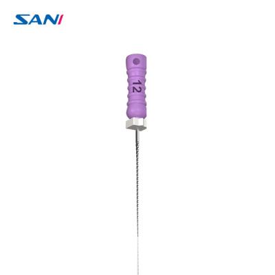 China Stainless Steel Endodontic Rotary Endo Files Systems 06# 08# 10# 12# 15# 17# For Root Canal Treatment for sale
