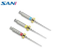 China 2.0N/Cm Niti Rotary Dental Files Kid File For Root Canal Treatment 3pcs/Pack for sale