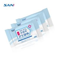 China No Alcohol Sanitary Tissue Paper , 80tablets/Pack Wet Tissue Wipes for sale