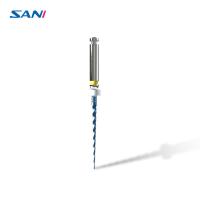 China Yellow Dental 21mm Niti Rotary Endo Files For Root Canal Treatmant for sale
