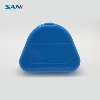 China Orthodontic 30mm Leak Proof Denture Case , Red Denture Storage Box for sale