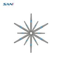 China Stainless Steel Silver 11mm FG Dental Diamond Burs FDA Certification for sale