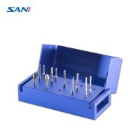 China Stainless Steel Silver 11mm FG Dental Diamond Burs FDA Certification for sale