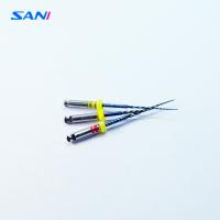 China 31mm Rotary Dental Files , Blue Nano Coating Niti Endodontic Files for sale