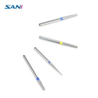 China Stainless Steel 5pcs/Box FG Dental Diamond Burs For High Speed Handpiece for sale