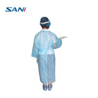 China Blue PP PE Medical Isolation Clothing Disposable for sale