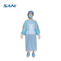 China Blue PP PE Medical Isolation Clothing Disposable for sale