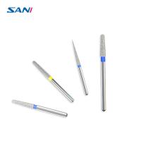 China Stainless Steel Silver 11mm FG Dental Diamond Burs CE ISO FDA Certification For RCT for sale