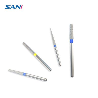 China Stainless Steel Silver 11mm FG Dental Diamond Burs CE ISO FDA Certification For RCT for sale