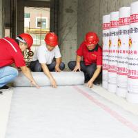 China Puncture Resistant Anti Aging Pe Pp Roll On Foundation Waterproofing For Basement Floor Slab for sale