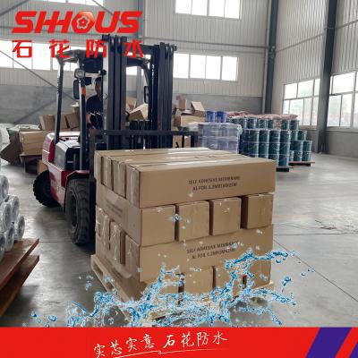 China Polymer Film Base Type H Self Adhesive Waterproofing Membrane Wet Laid Waterproof Membrane for sale