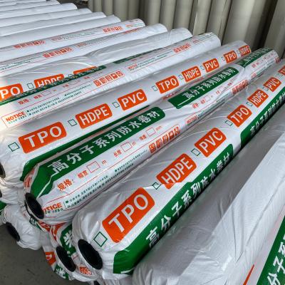 China Special TPO Waterproofing Membranes 1m 1.5m 2m Width For Traffic Tunnels for sale