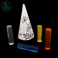 China 1.2g/cm3 Colored Acrylic Bar Rod 20mm Thickness  ISO 9001 for sale