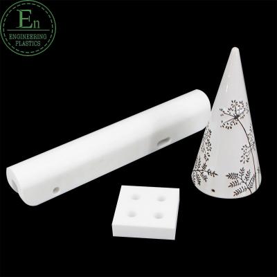 China White PTFE Machining Parts High Fireproof Insulation Plastic Parts for sale