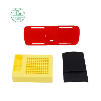 China Yellow Red Black Plastic Injection Moulding Parts Smooth Surface for sale