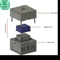 China Yellow Red Black Plastic Injection Moulding Parts Smooth Surface for sale