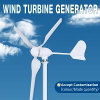 China 600W Wind Turbine Generator 3 Blades Wind Driven Generators custom Size for sale