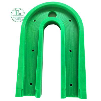 China ODM Plastic CNC Machining UPE Guide Rail Green Nature ISO9001 for sale