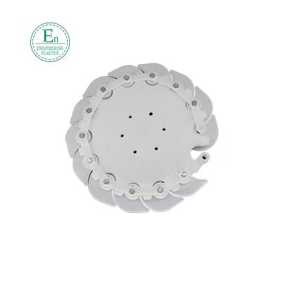China nylon Polyamide Engineering Plastics Single And Double Row Roller Chain for sale