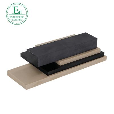 China PEEK High Performance Plastics Board Black CNC Zero Cut Wear Resistant for sale