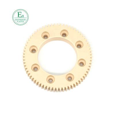 China PEEK gear high performance materials properties of peek injection molding all plastic parts for sale