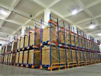 China Multi Tier Heavy Duty Drive-In Pallet Racking System - 5000mm Height, 2000KG Capacity, Double Entry Design for sale