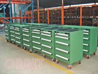 China Workshop Storage Steel Tool Chest Cabinet 600-1000mm Width with 50-200KG Drawer Capacity for sale