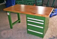China Heavy Duty Industrial Workbench 1500-2100mm with 500-2000kg Load Capacity and 4 Drawer Storage System for sale